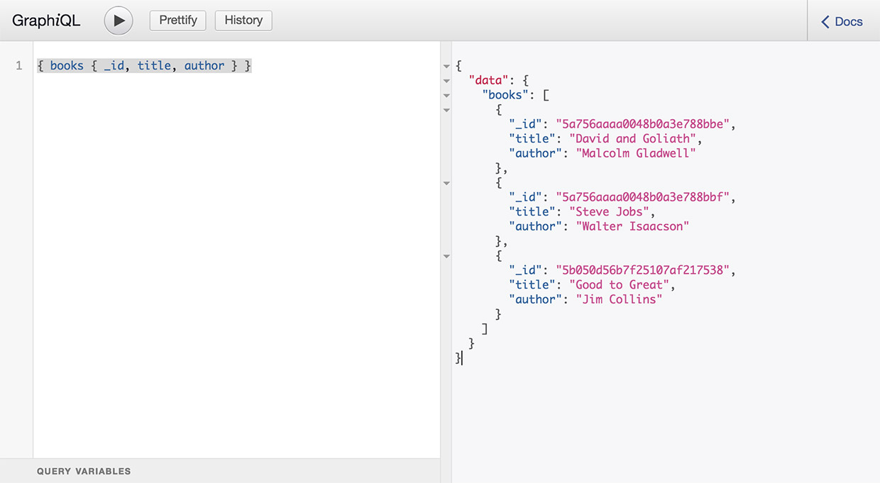 GraphQL + MongoDB: Express